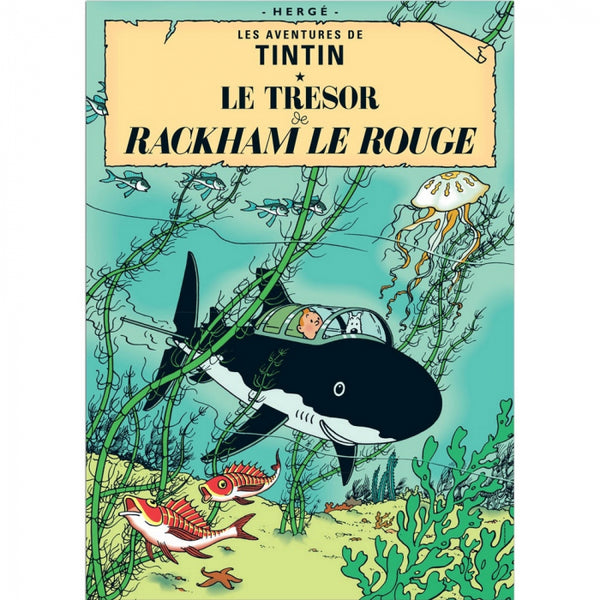 GREETING CARDS: Red Rackham's Treasure Cover – TINTIN SHOP INDONESIA